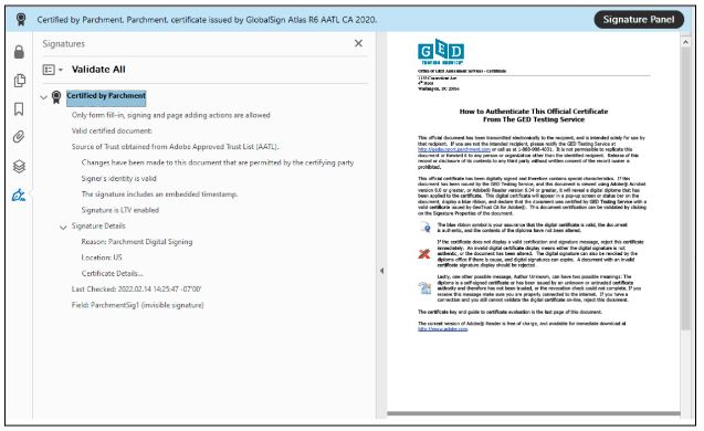 View and Download Your Digital GED Diploma or Transcript
