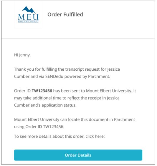 SENDedu Powered by Parchment Admin User Guide