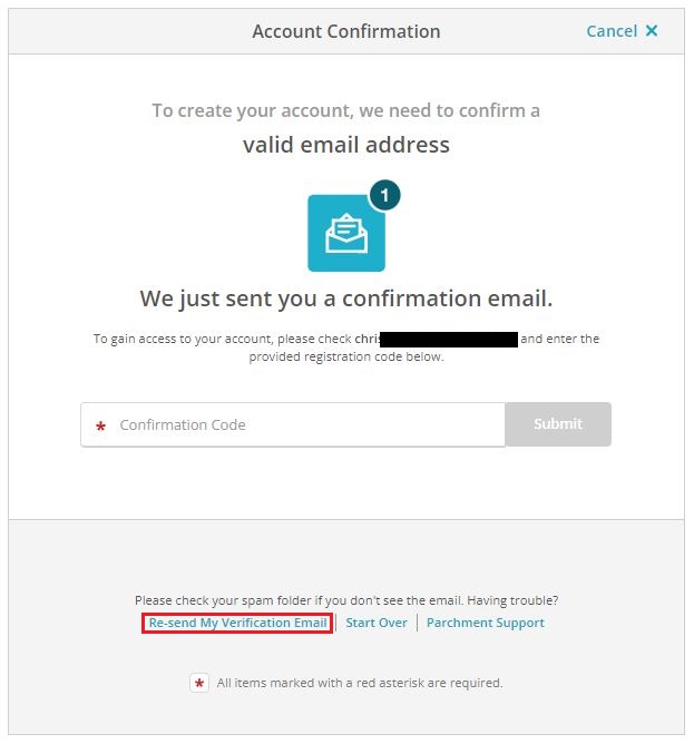 Sign up for College or University Records
